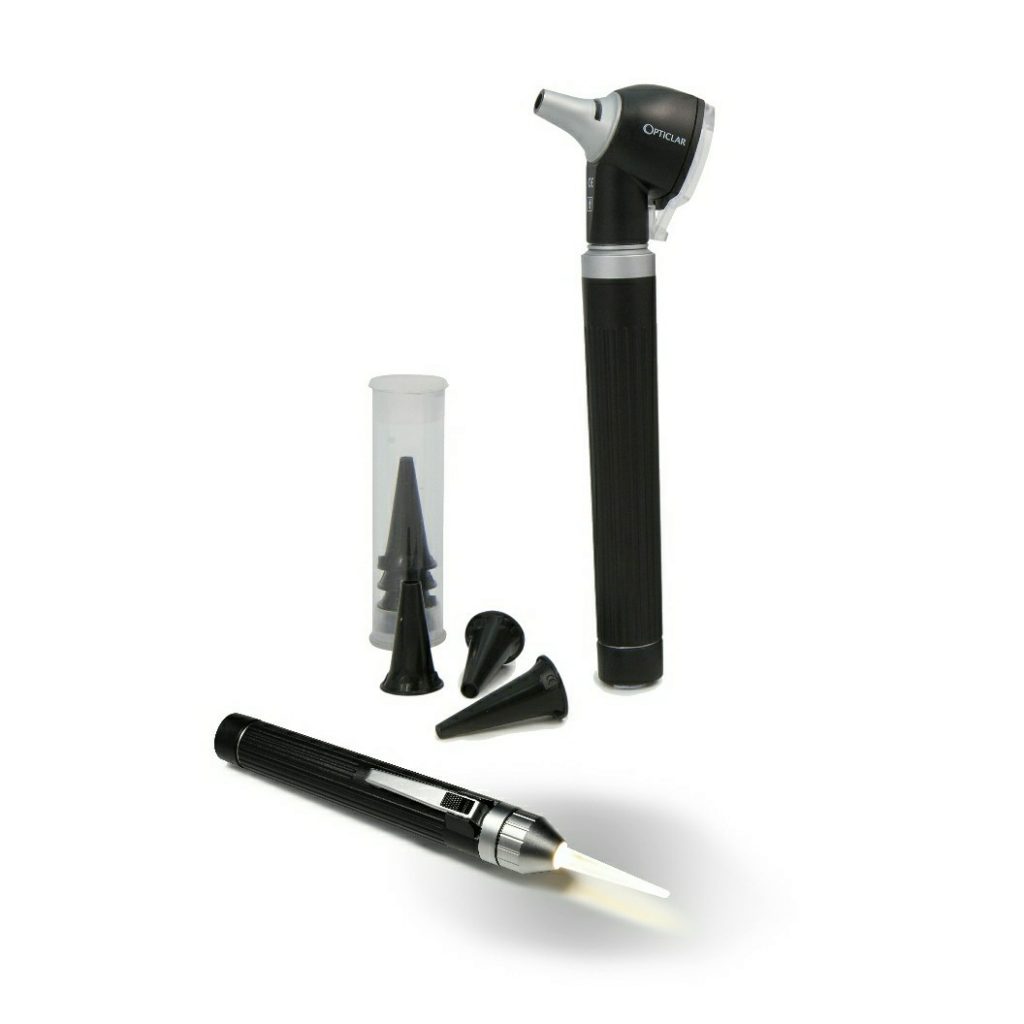 Pocket Torch Audiology Set - LED F.O. Otoscope Twin handles - Audiology ...